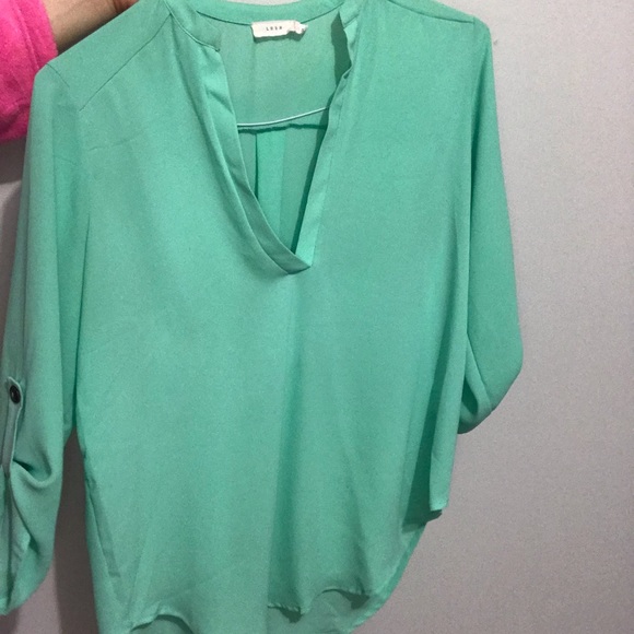 Tops | Turquoise Blouse | Poshmark